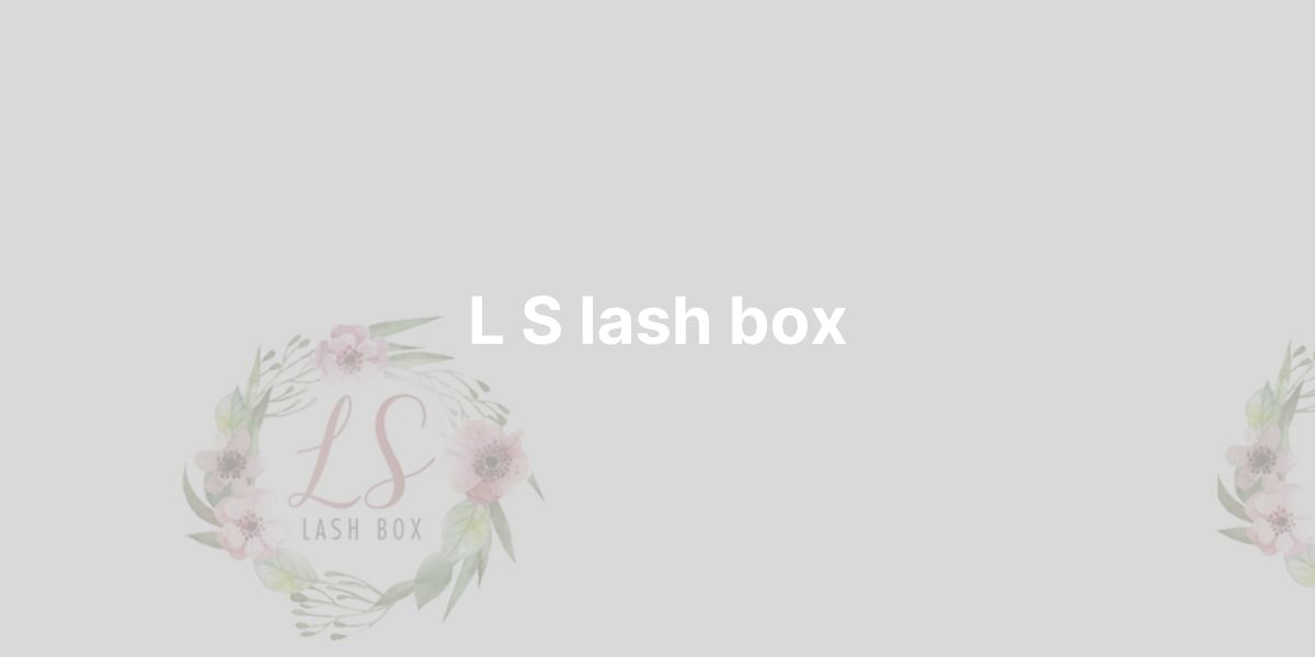 Book L S Lash Box Book L S Lash Box